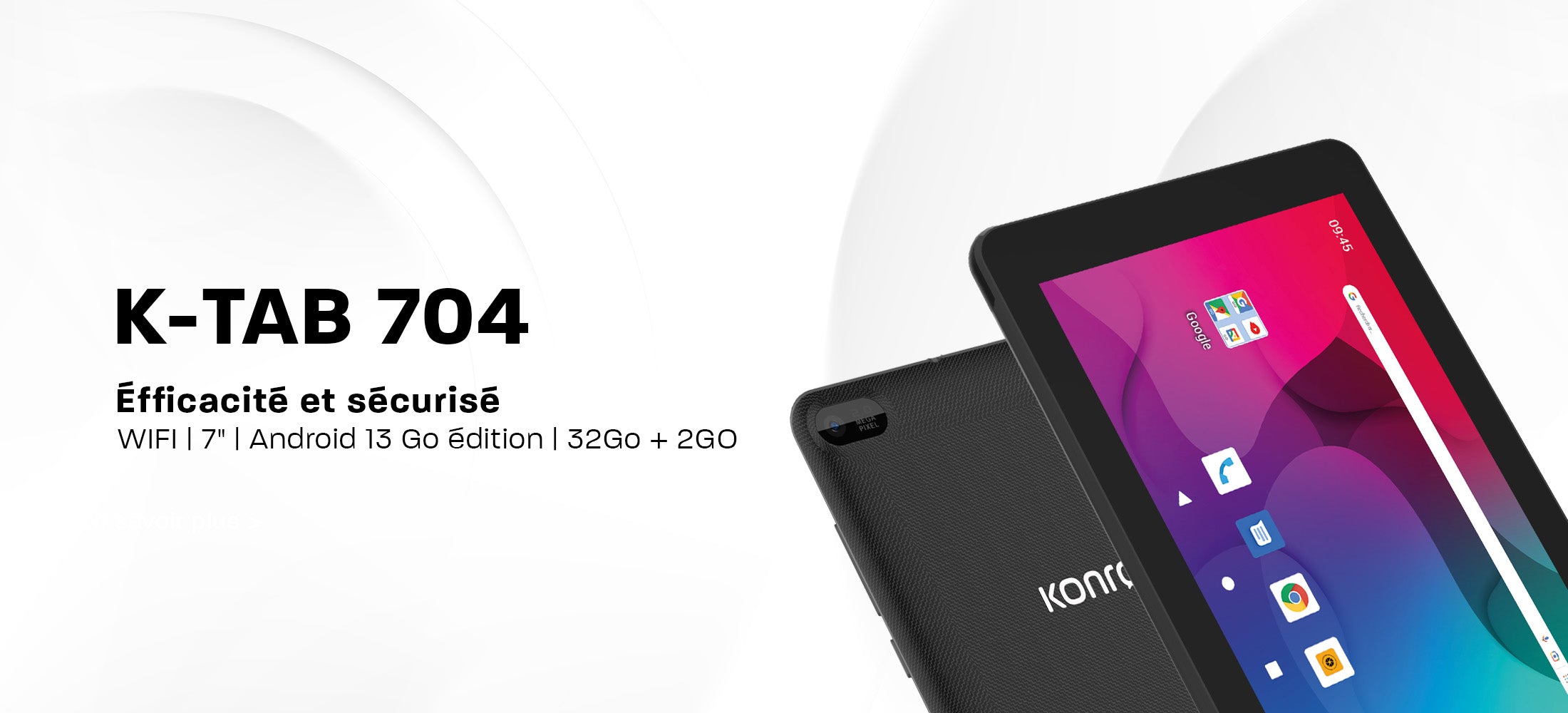 KTAB 704 (7'' - WIFI - 32 Go, 2 Go RAM) – Konrow France